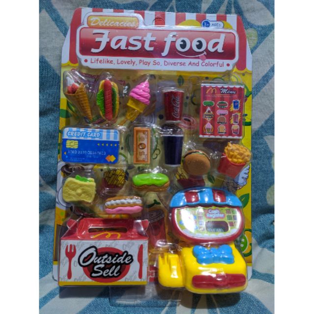 Fast Food playset (mini) | Shopee Philippines