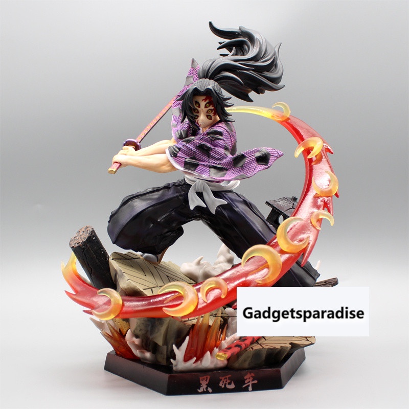 26CM Anime Demon Slayer Kimetsu No Yaiba GK Kokushibo PVC Action Figure ...
