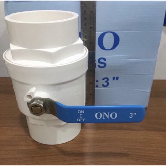 BVGS Ballvalve 3+3inch ono white BAGUS plain stop faucet 3 inch stop ...