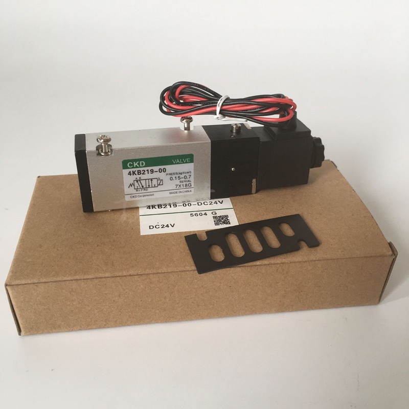 Pneumatic components CKD solenoid directional valve 4KB219-00-D24 plate ...