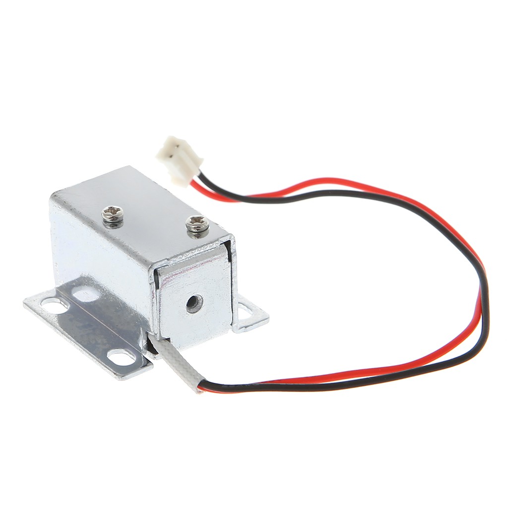Electronic Lock Catch Door Gate 12V 0.4A Release Assembly Solenoid ...
