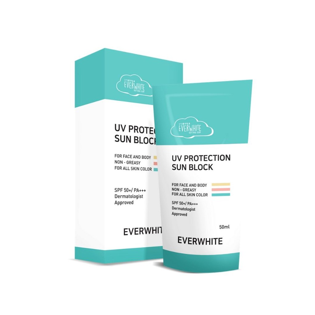 Everwhite UV Protection Sunblock SPF 50 non greasy, face & body ...