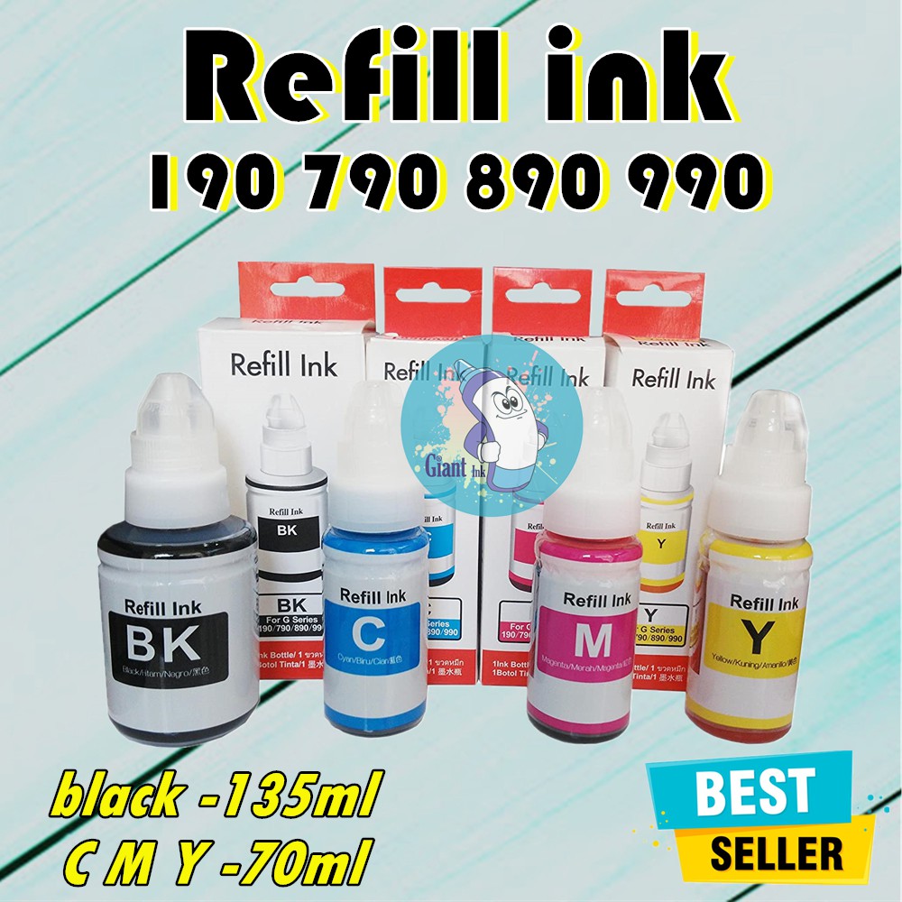 GI790 GI890 Refill Ink High Quality For G Printer Ink g1000 g2000 g3000 ...