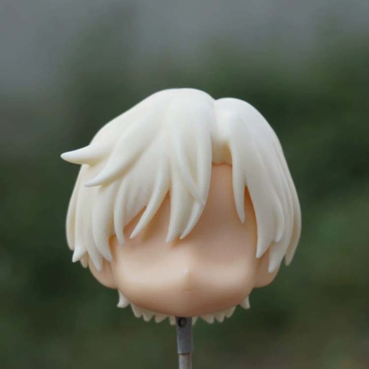 GSC Nendoroid Hair doll Accessories Custom Hairstyle White PVC Material ...