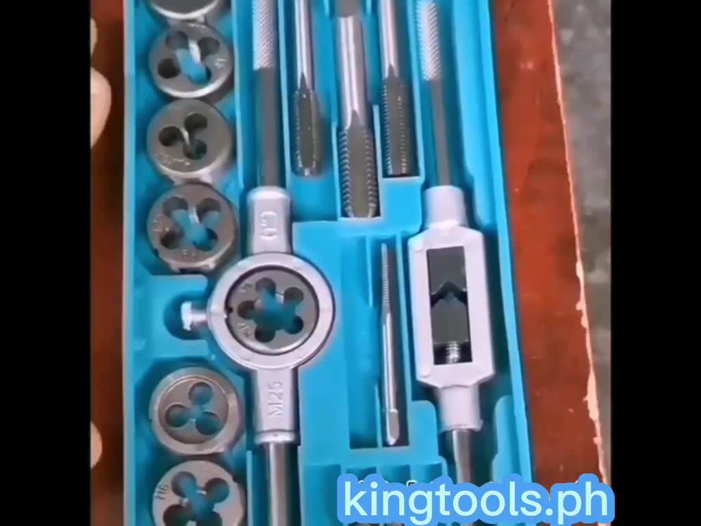 20PCS Adjustable Tap and Die Set Hand Tap Wrench threader Metric ...
