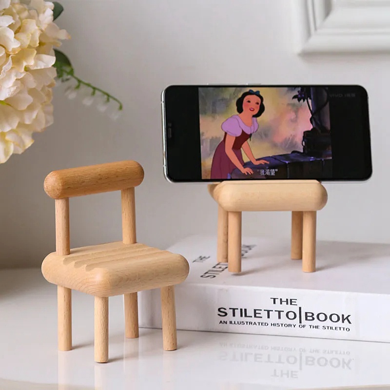 Creative Chair Shape Phone Holder Portable Multifunctional Phone Stand ...