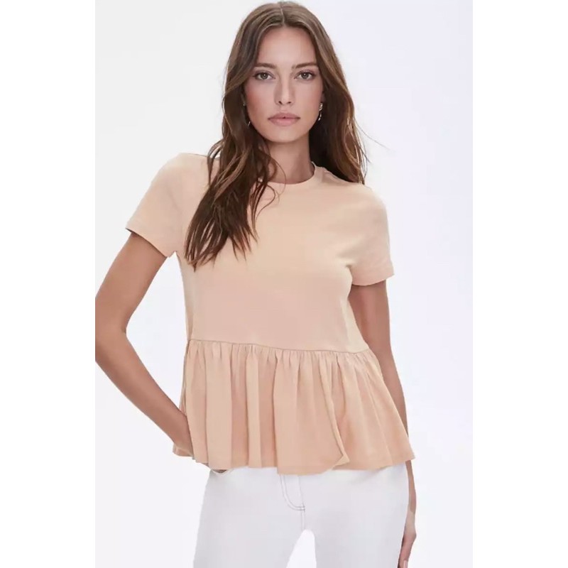 PEPLUM Classy Ruffle Top | Shopee Philippines