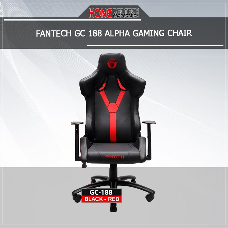 Fantech GC-188 ALPHA GAMING CHAIR BLACK | Shopee Philippines