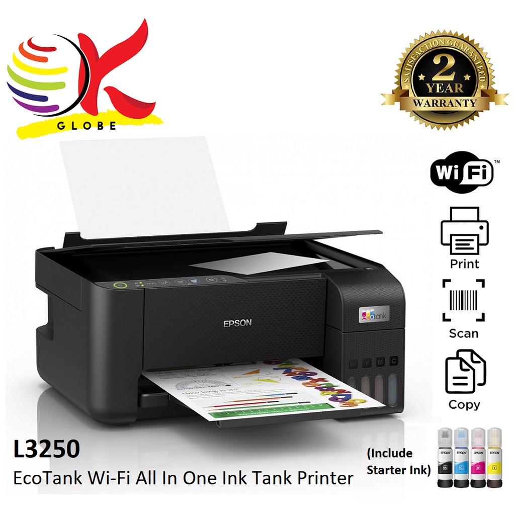 EPSON ECOTANK L3150 / ECOTANK L3250 ALL IN ONE ( PRINT, SCAN, COPY ...