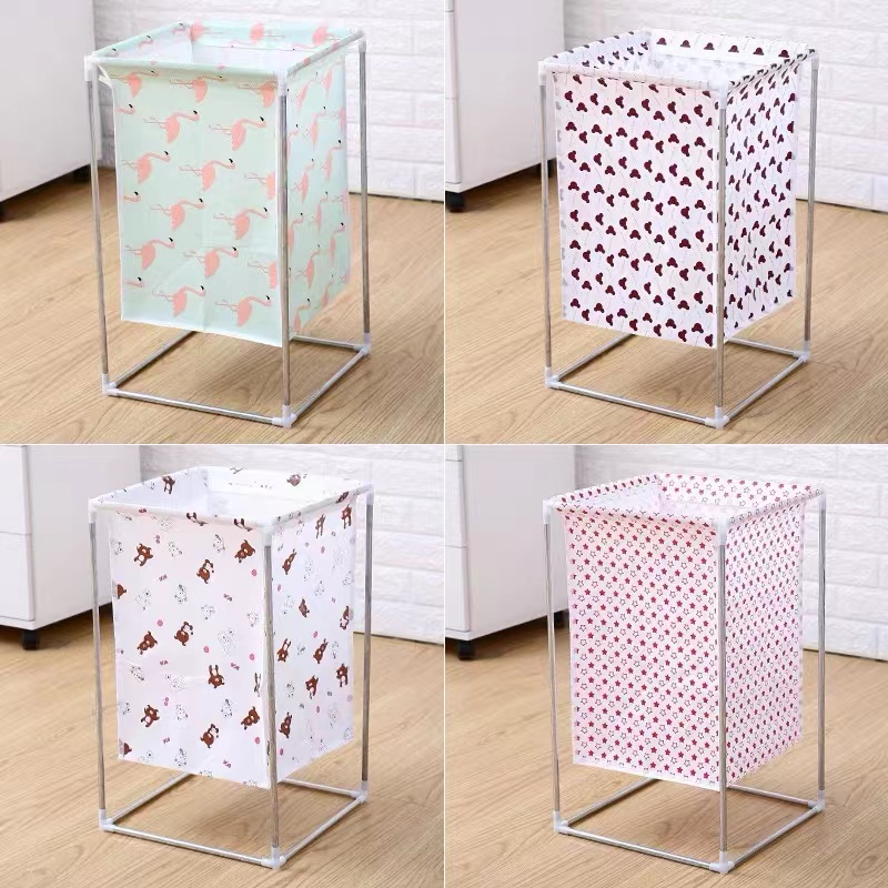 Large square fabric storage rack Newspaper and magazine rack Cloth ...
