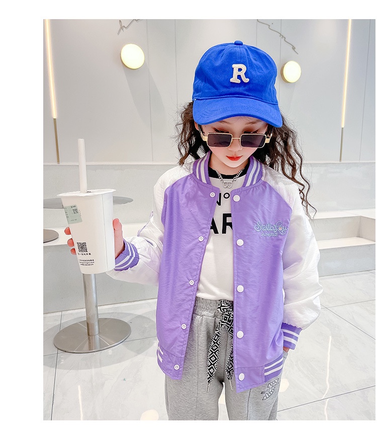 3-14Years Kids Girls Stellalou Baseball Jacket Teens Girl Long Sleeve ...