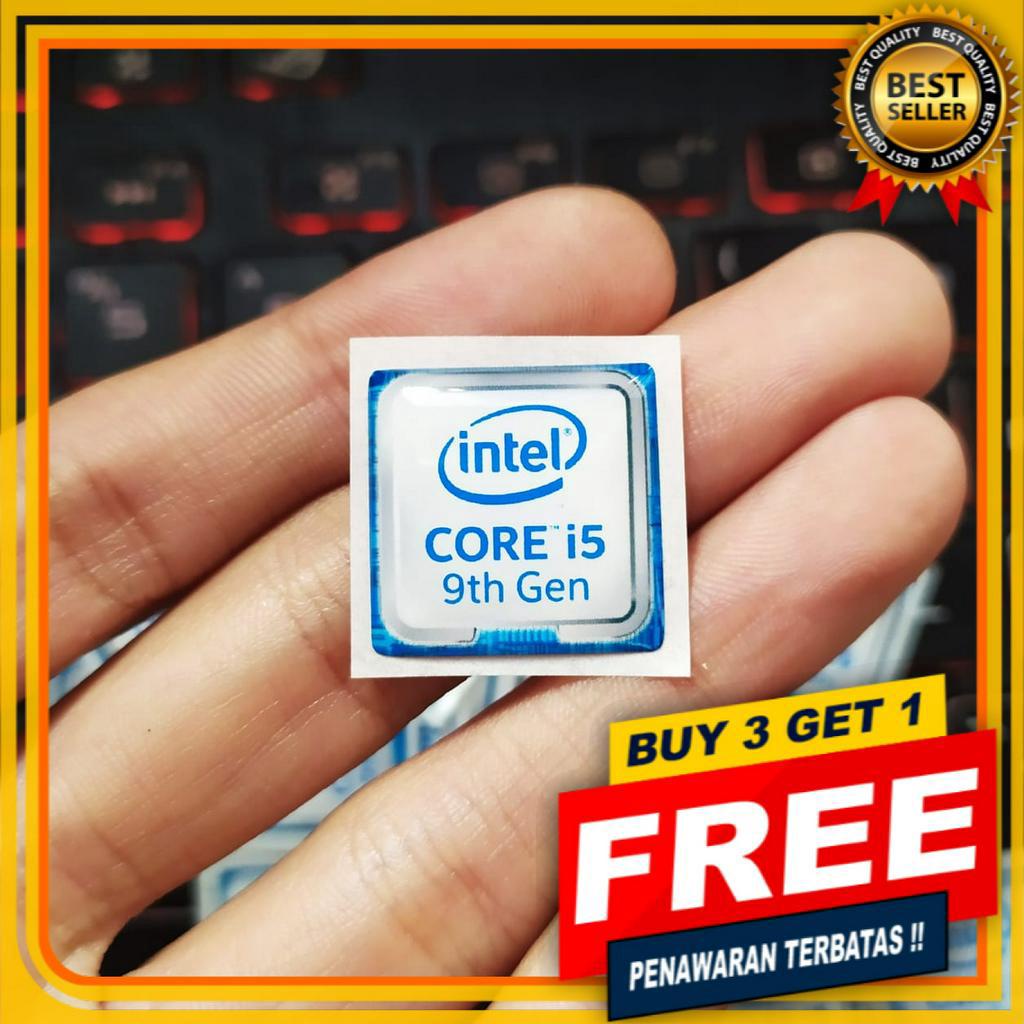 Intel STICKERS i5 GEN 9TH IMPORTED FLEXIBLE RESIN embossed STICKERS ...