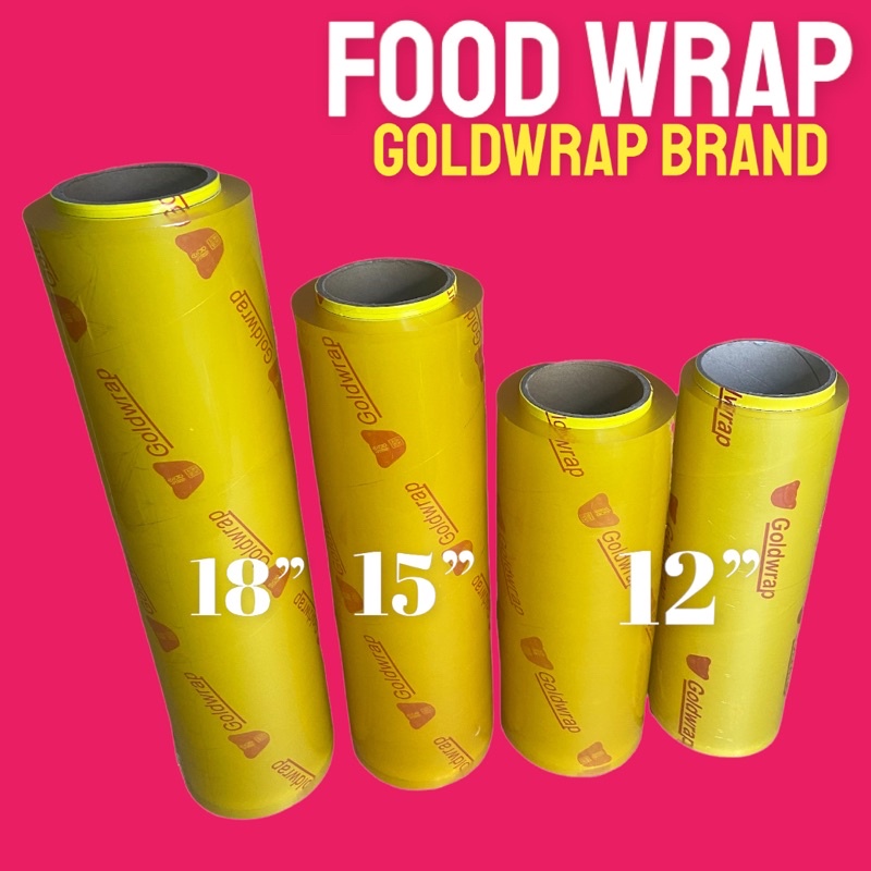 Food Wrap Gold Wrap (Assorted Sizes)(500m)Sold Per Pc | Shopee Philippines