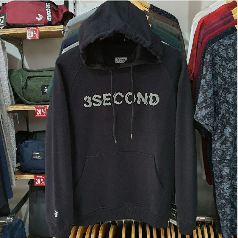 Original 3second Jacket Simple Logo Hoodie | Shopee Philippines