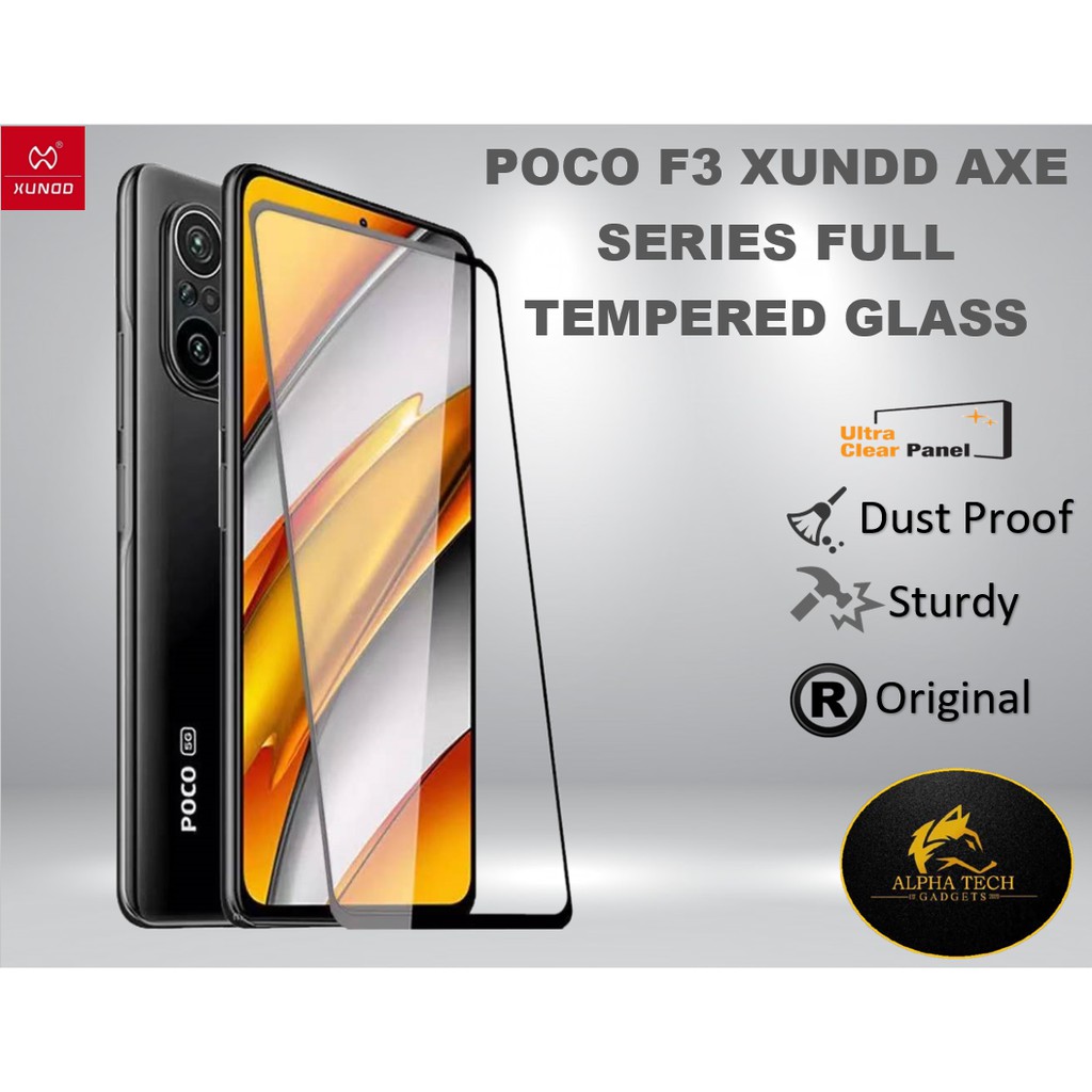 POCO F3 / POCO F4 GT / POCO F4 5G XUNDD Axe Series Full Tempered Glass ...