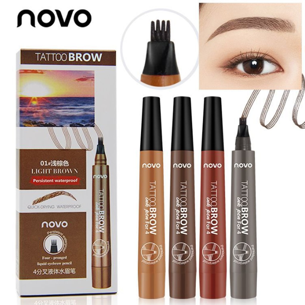 NOVO® Make Up Quad Bifurcated Liquid Stereo Simulation Waterproof ...