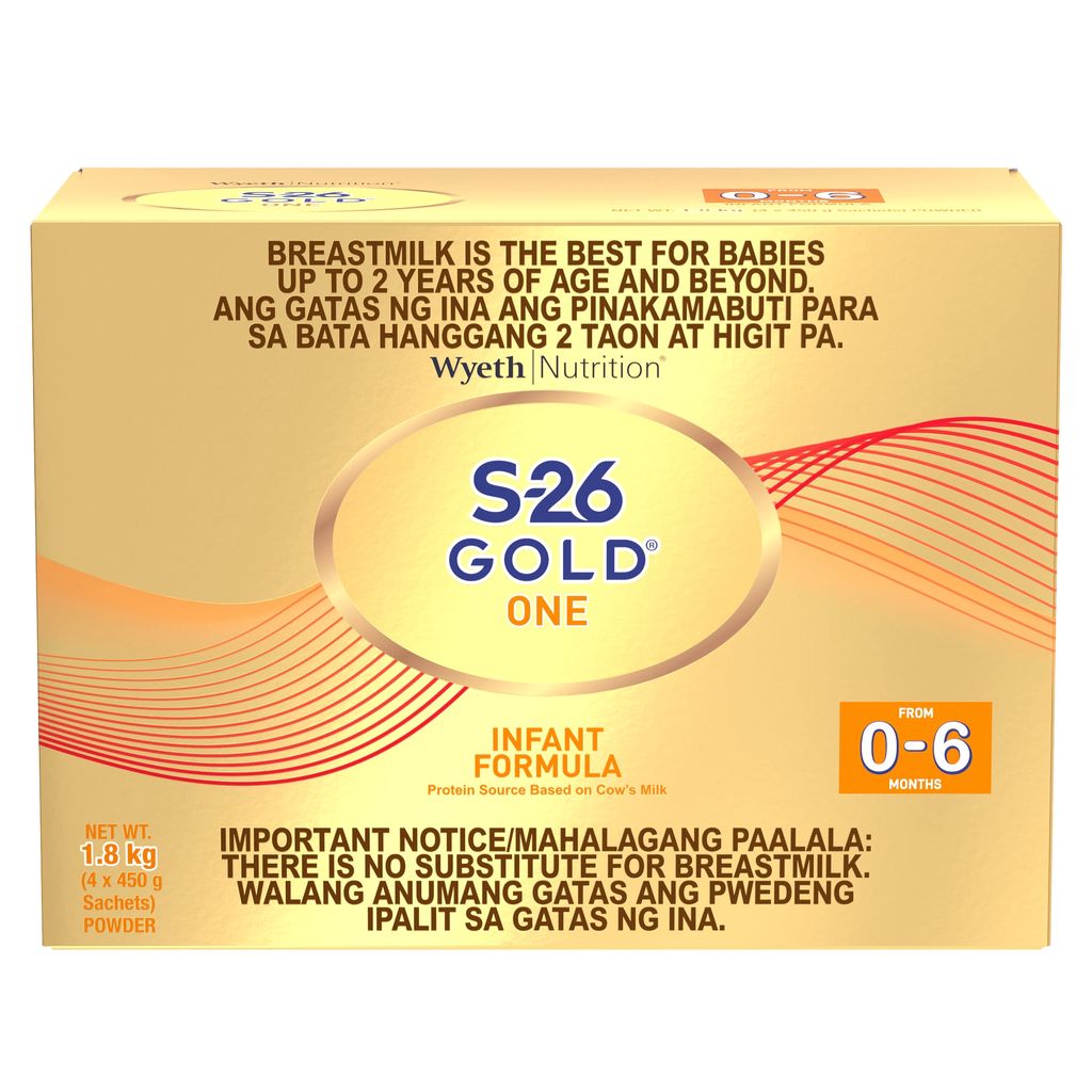 S-26 GOLD ONE Infant Formula for 0-6 Months 1.8kg | Shopee Philippines