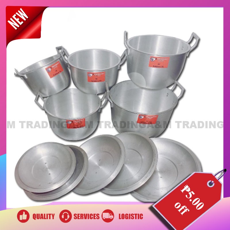 CALDERO / KALDERO XL ALUMINUM POT BOILER COOKWARE MAKAPAL | Shopee ...