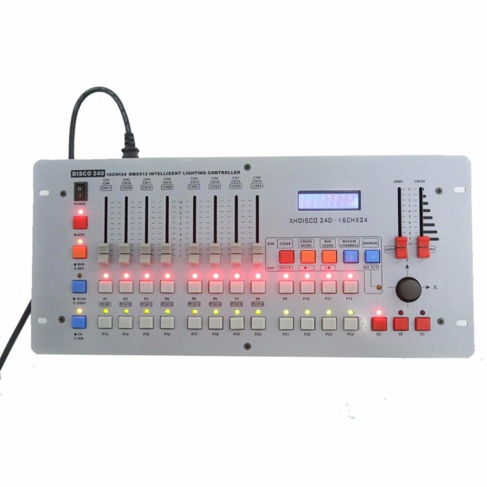 DMX Controller DMX 512 DJ Lighting Disco 240 CH Controller Console For ...