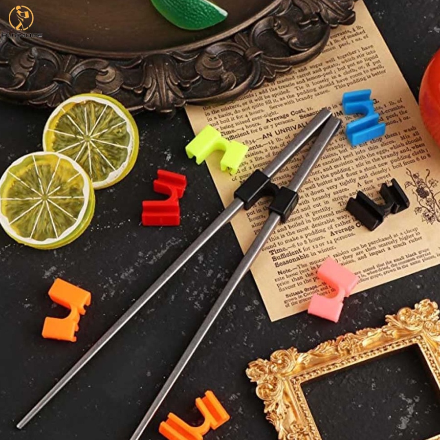 JJ 5Pieces Reusable Chopstick Helpers Training Chopsticks Hinges ...