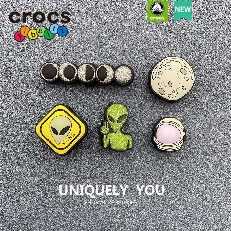 crocs/jibbitz charms Alien Pattern crocs Accessories Fashion Shoe ...