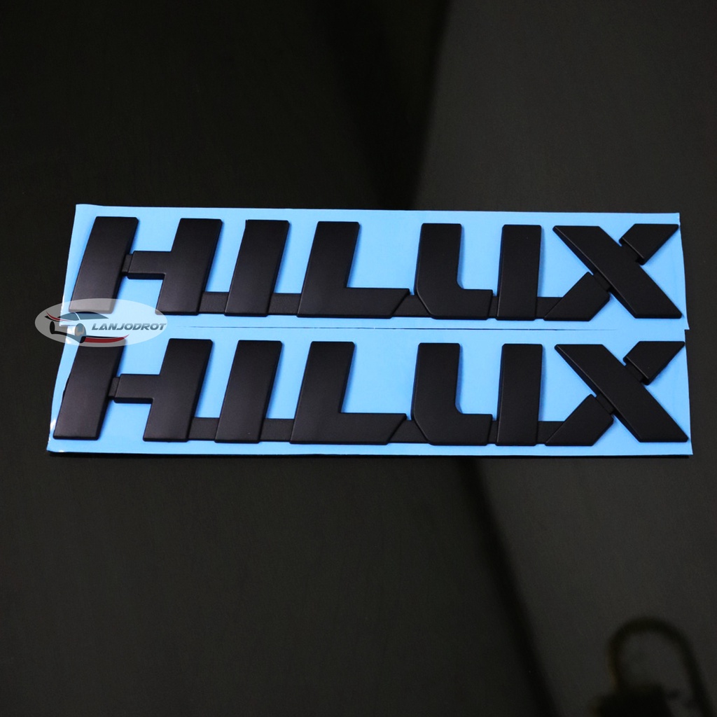 1 Pair Hilux Logo Badge Emblem 3D For Toyota REVO Matte Black | Shopee ...