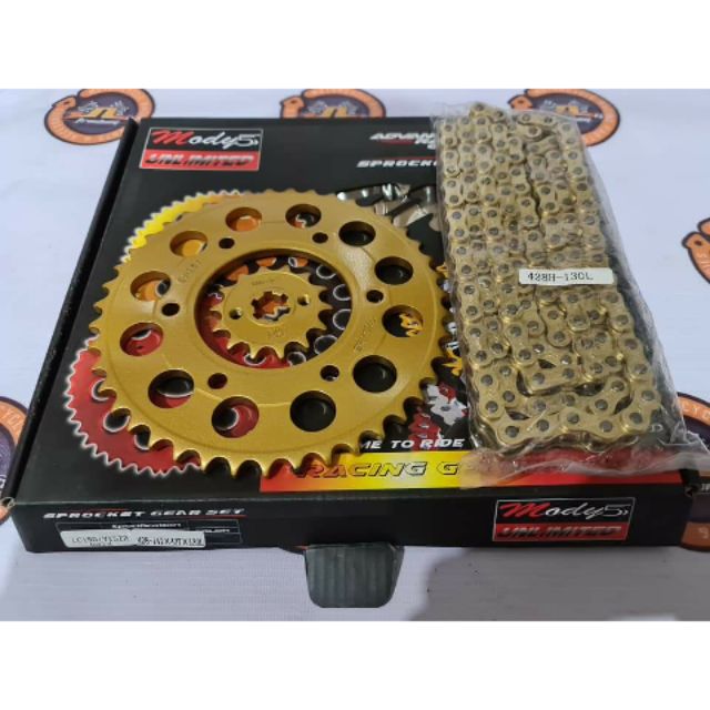 MODY5 CHAIN SET FOR SNIPER 150 / SNIPER 155 VVA/TFX 150/R15 V2 (14 43 ...