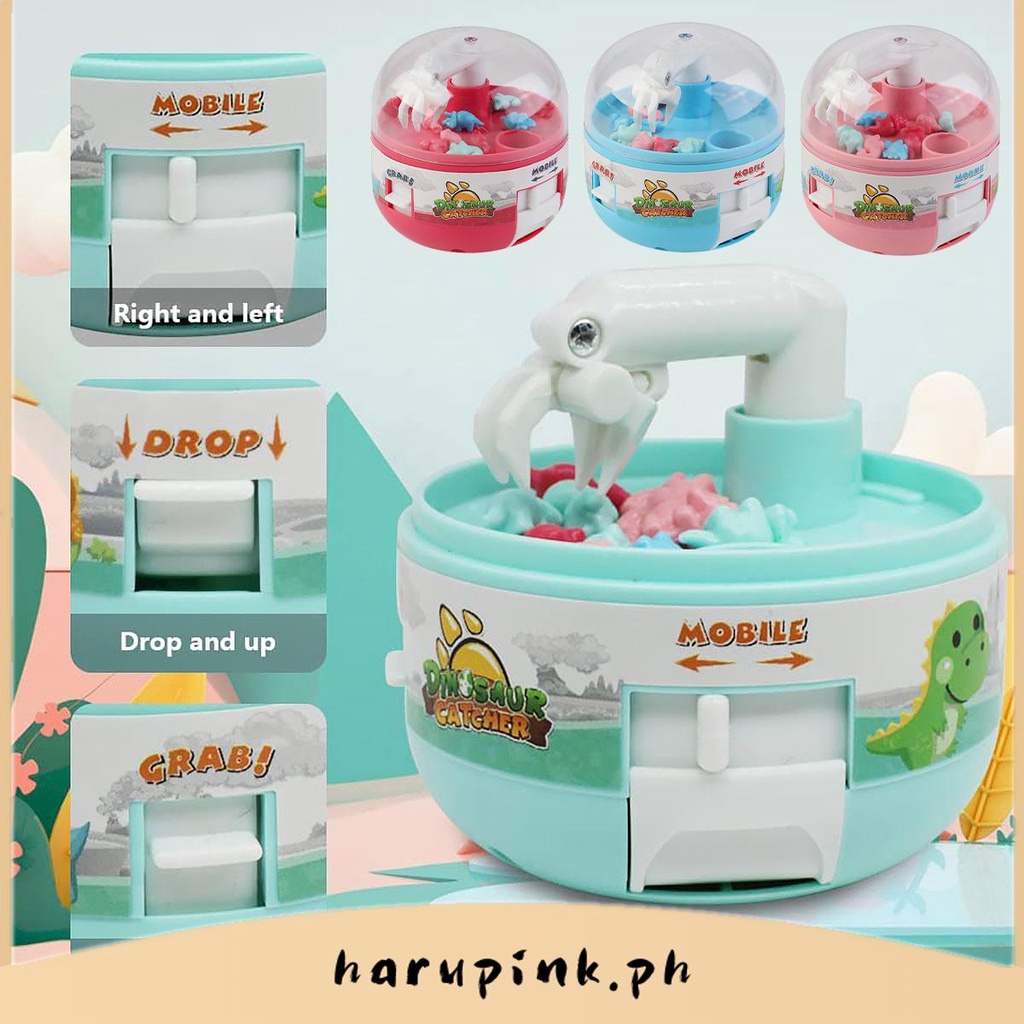 Mini Claw Machine Toys Miniature Dinosaur Grabbing Machine Capsule ...