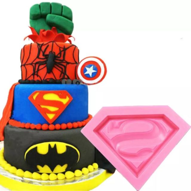 SUPERMAN LOGO FONDANT CLAY SILICONE MOLD | Shopee Philippines