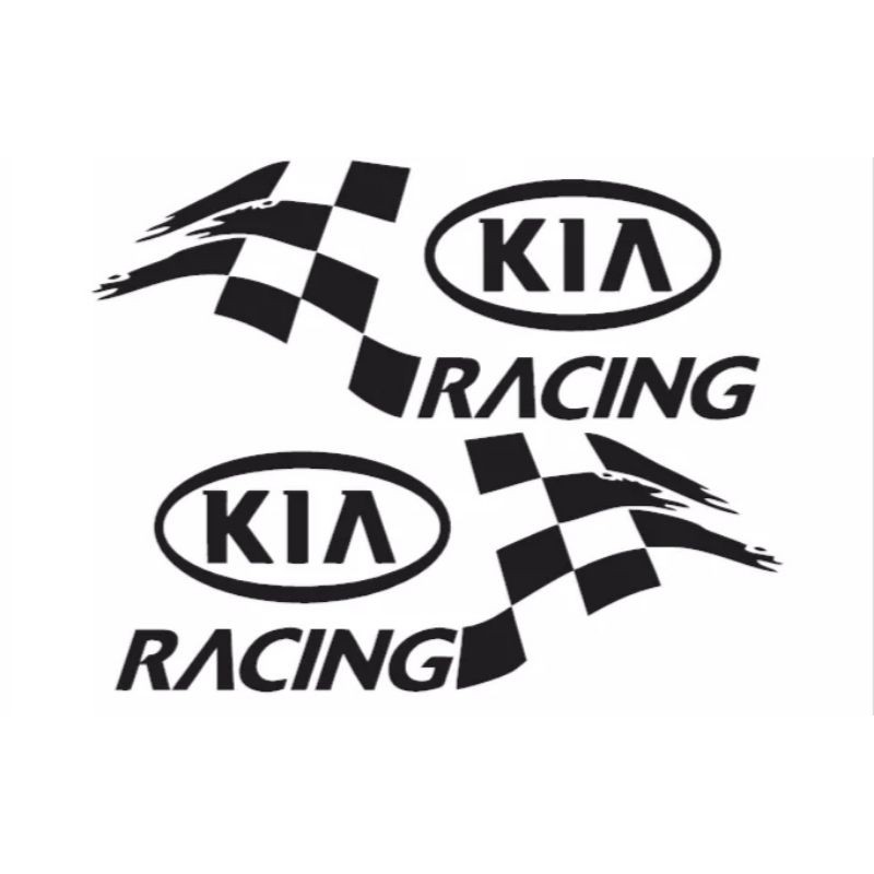 KIA RACING Sticker 18x7 inches | Shopee Philippines