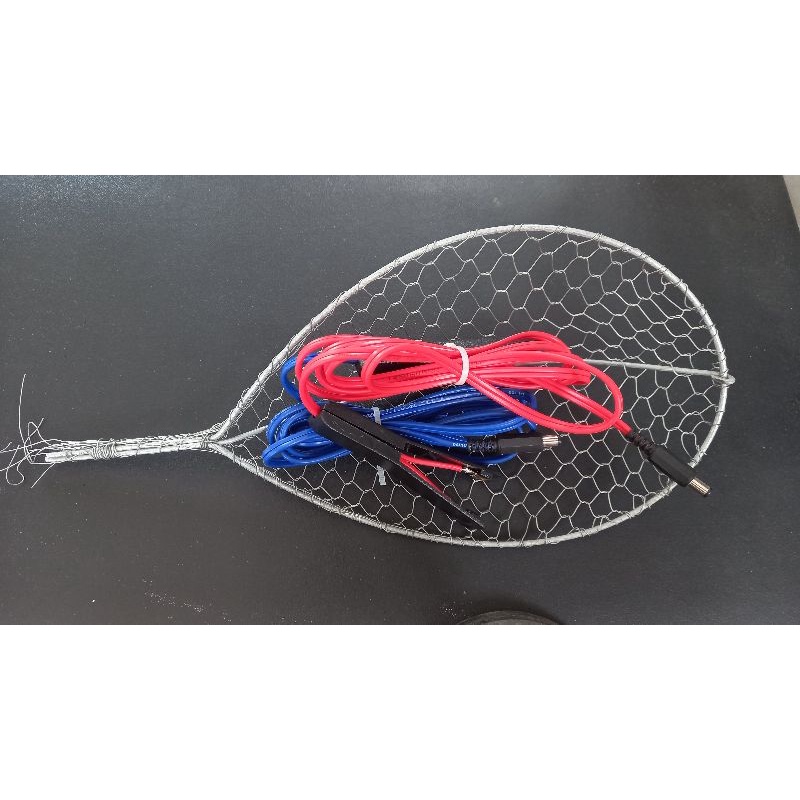 Combo of 1 16cm stainless steel fish racket and 1 2m trigger, fish ...