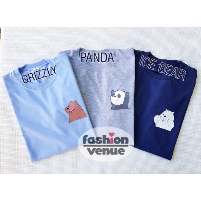 FV ICE BEAR GRIZZLY PANDA WE BARE BEARS WBB Pocket Logo Shirt Fashion ...