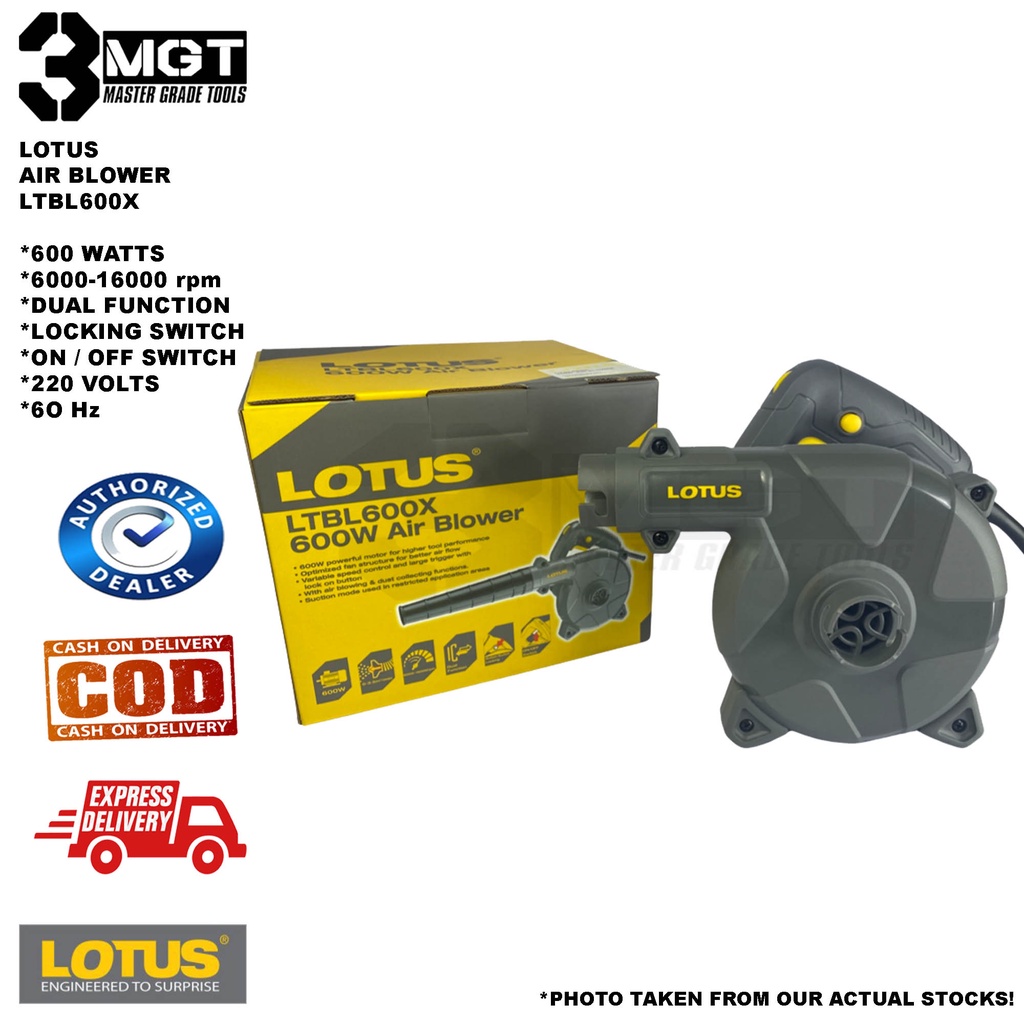 ORIGINAL LOTUS BLOWER / VACUUM CLEANER LPB600 HEAVYDUTY BLOWER LOWEST ...