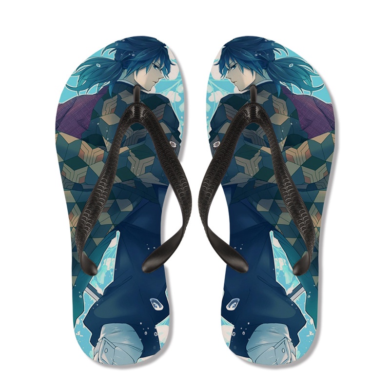 Anime Slippers Demon Slayer Flip-flops Cos Kamado Tanjirou Kamado ...