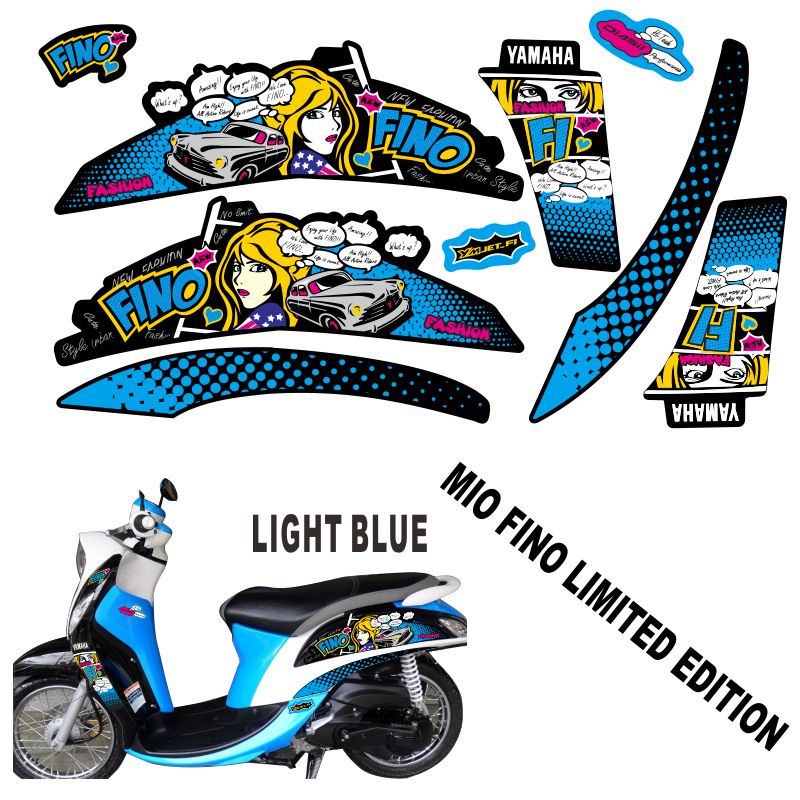 Yamaha Mio Fino Limited Edition Sticker For Motorcycle Decal Full Body ...
