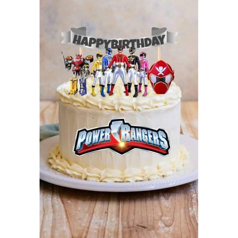 Power rangers cake topper set! | Shopee Philippines
