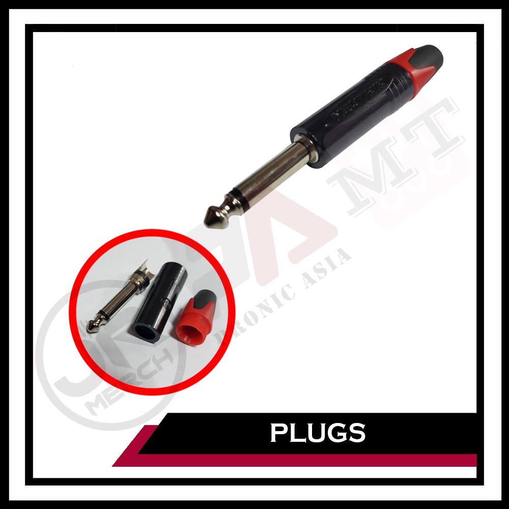 Neutrik Inspired 6.35mm Mono Male PL55 Plug (NPL55M) Sold per pc ...