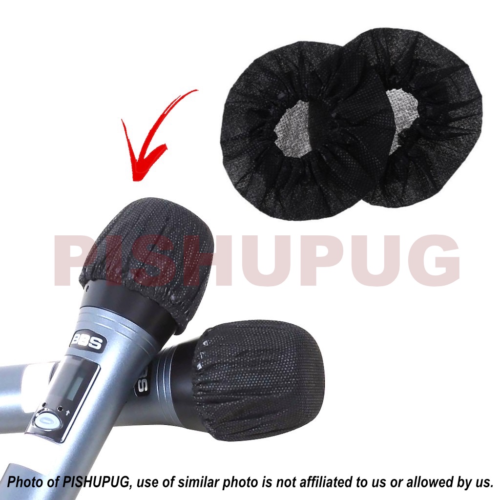 Disposable Sanitary Fabric Microphone Grill Cover Audio Mic Shield Cap ...