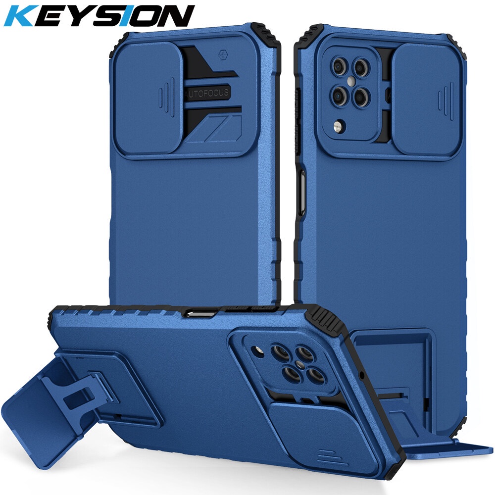 KEYSION Shockproof Case for Samsung A12 A22 4G A22S A42 5G Push Pull ...