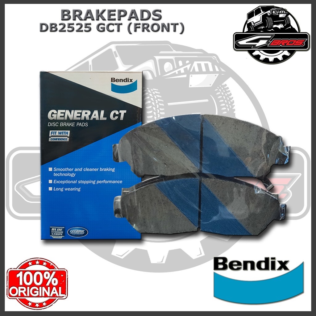 BRAKE PADS BENDIX DB2525 GCT FRONT For TOYOTA HIACE 2019 to 2025 | Shopee Philippines