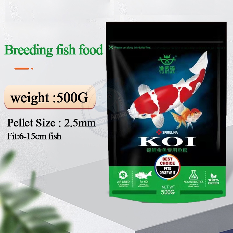 YUMIMA Koi Fish Food Growth Koi Feeds 1kg, 500g & 100g | Shopee Philippines
