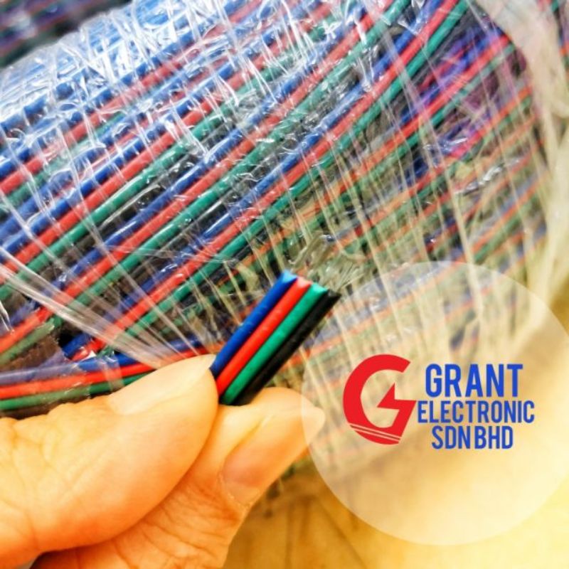[Per Roll] 4 Core AWG22 RGB Flat Ribbon Cable 100m | Shopee Philippines