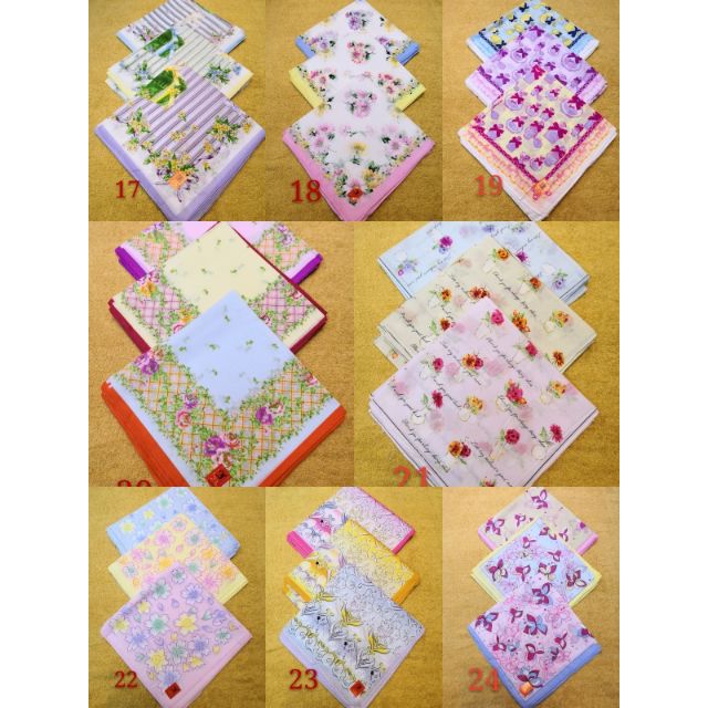 Handkerchief(12pcs)panyo assorted design | Shopee Philippines