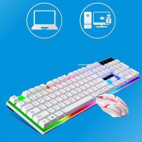 G21b Keyboard Set Gaming Mouse Colorful Backlit Keyboard Wired Usb Gaming Keyboard And Mouse