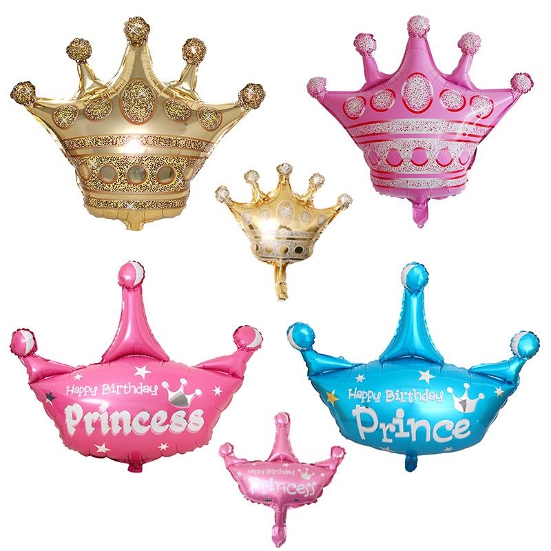 32 inch Princess prince crown aluminum foil balloon party needs ...