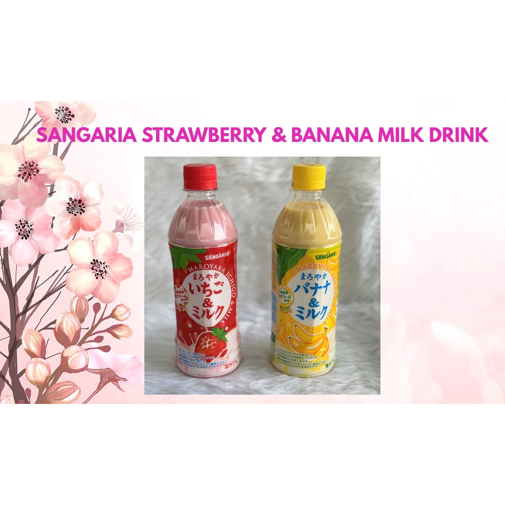JAPAN SANGARIA STRAWBERRY & BANANA MILK DRINK | Shopee Philippines