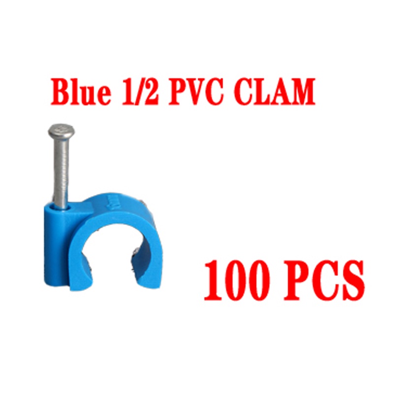 Sold per Box Blue White Orange PVC Clamp 1/2~3/4~1pipe clamp/pipe clip ...