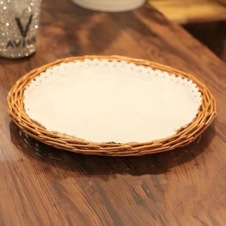Rattan Plate Native Nito Plate Paper Plate Holder Nature Friendly and ...
