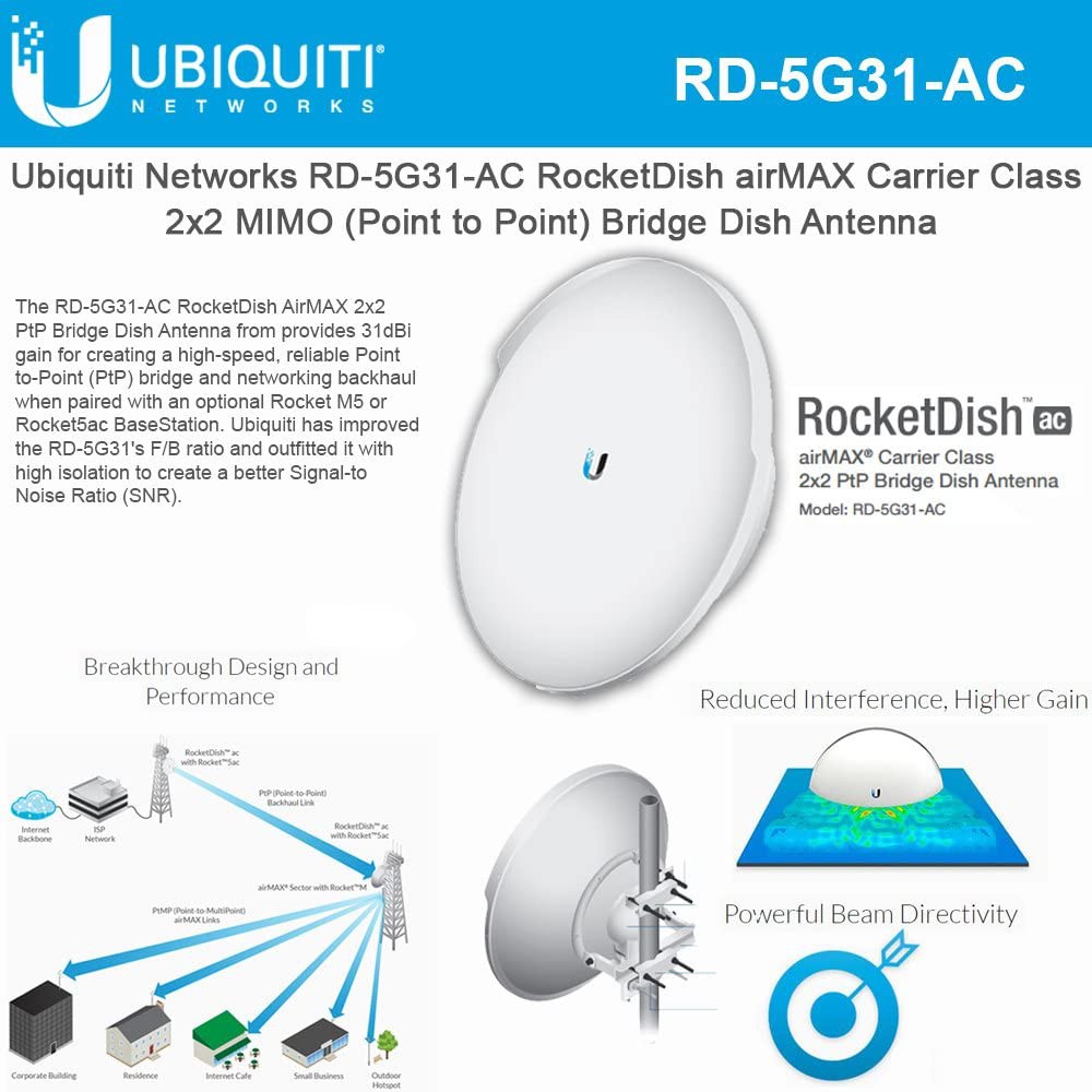 Ubiquiti Rocket Dish 5G31-AC | Shopee Philippines