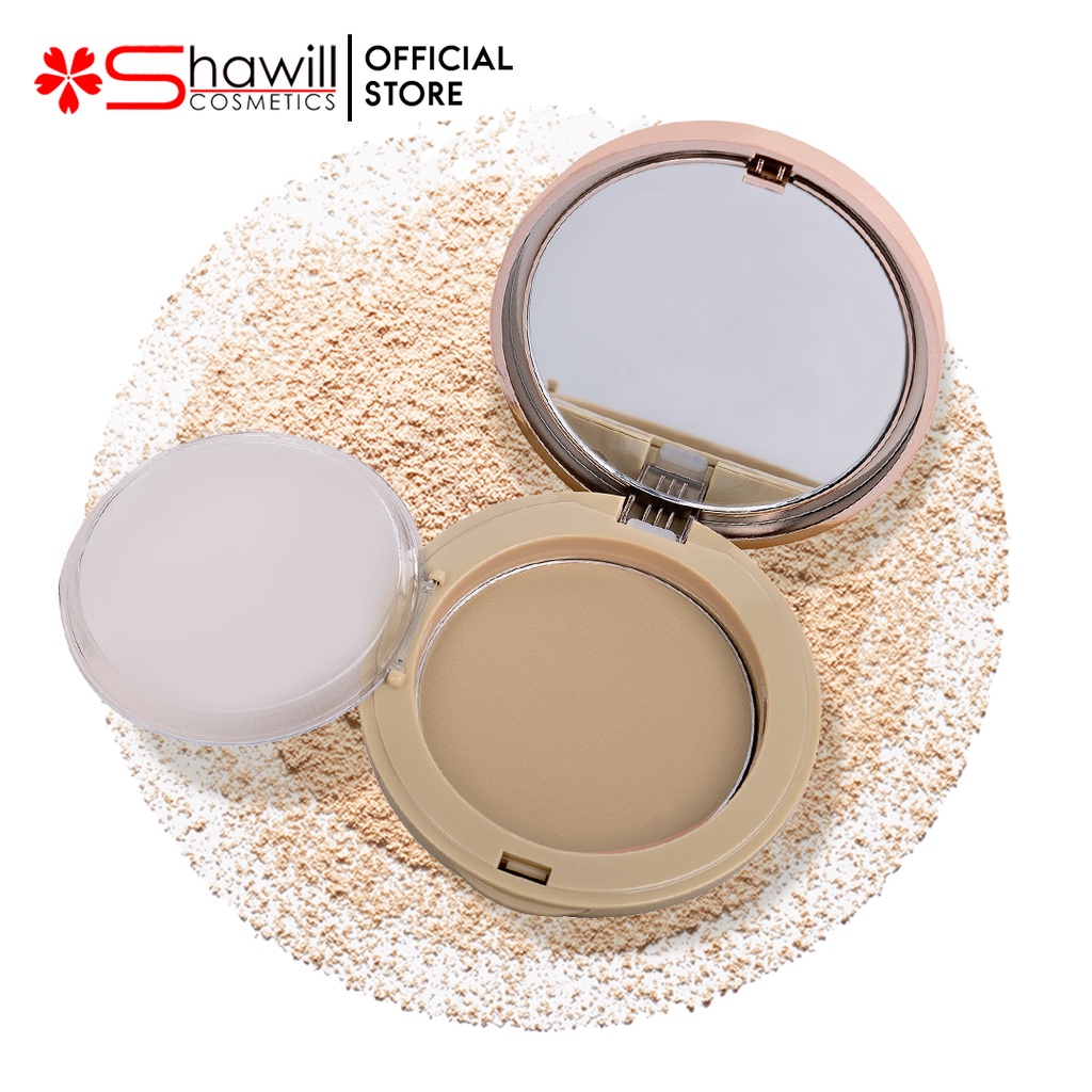 Shawill Make Up Powder Face Foundation Face Powder Oil Control Press ...